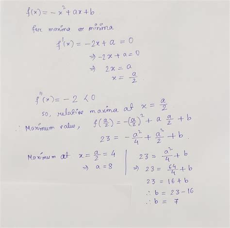 [solved] need help to solve please see attached let f x x2 ax