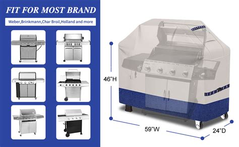 Grill Cover 600d Heavy Duty Universal Fit Waterproof Bbq