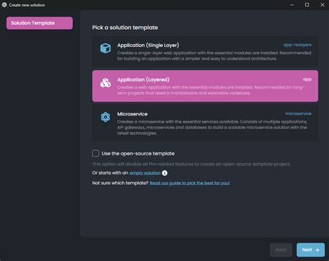 Get Started With Abp Creating A Layered Web Application Abpio Documentation