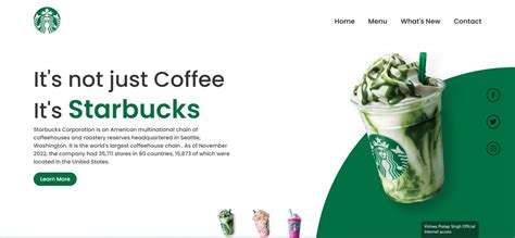 vishwa pratap singh on linkedin webdevelopment starbucks codesoft insights frontenddeveloper…