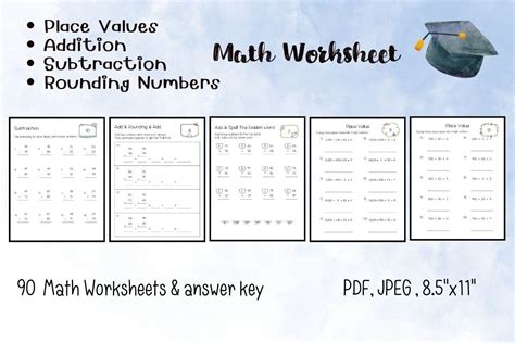 Place Values Addition Subtraction Number Graphic By HappyDesign Creative Fabrica