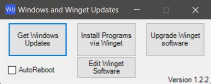 Github Olayzen Windows Update Update Windows Updates And Programs Installed On Windows Via Winget