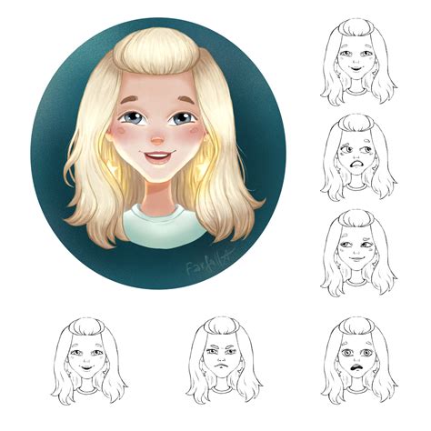 Иллюстрация Девочка в стиле 2d детский персонажи