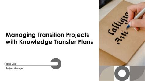 Managing Transition Projects With Knowledge Transfer Plans Ppt