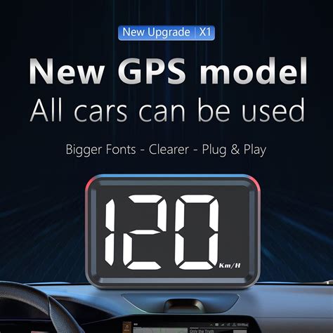 Gps Speedometer Car Head Up Display Hud Digital Speedometer Kmh For All