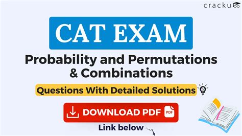 Top CAT Probability And Permutations Combinations Questions PDF