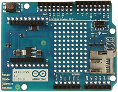Arduino Wireless Proto Shield Sd Card Slot 5v Operating Voltage Blue Dedb0032 Buy Best