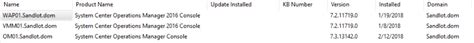 Upgrade Scom 2016 To 1801 Cloud Systems Management And Automation