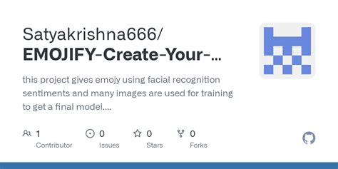 Github Satyakrishna666 Emojify Create Your Own Emoji Using Facial Recognition This Project