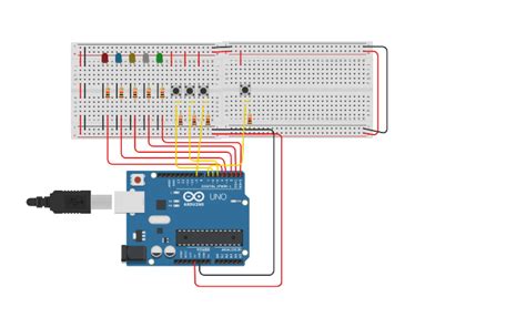 Circuit Design Secuencias Tinkercad