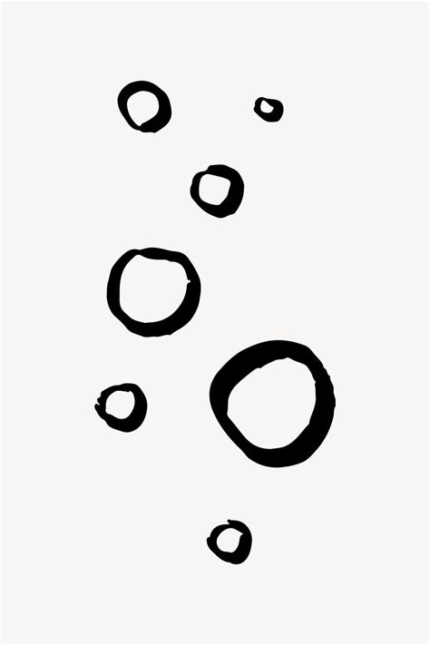 Black Bubbles Doodle Clipart Vector Premium Vector Rawpixel