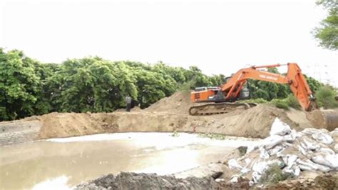 In Photos Repair Work Continues On Delhis Munak Canal After Breach