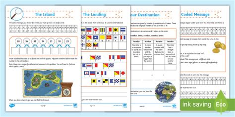 Treasure Hunt Problem Solving Challenge Teacher Made