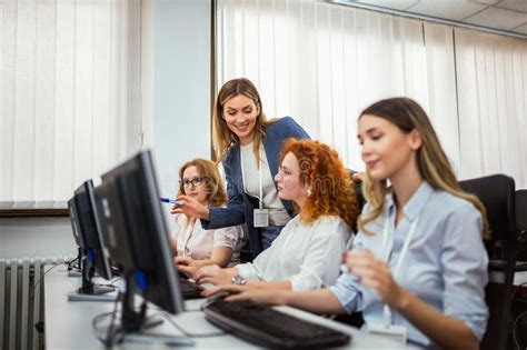 Educator And Students In Programming School Stock Image Image Of Exam Educator And Students In Programming School Stock Image Image Of Exam
