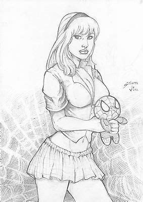 Original Comic Artwork 4 Gwen Stacey By Silveira 524138952