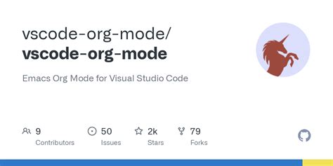 Github Vscode Org Modevscode Org Mode Emacs Org Mode For Visual