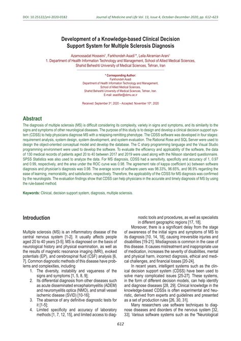 Pdf Development Of A Knowledge Based Clinical Decision Support System