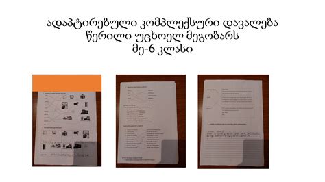 ახალი სკოლის მოდელი კომპლექსური დავალებები