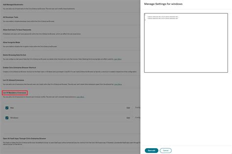 Manage Citrix Enterprise Browser Through Global App Configuration Service
