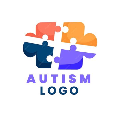 Free Vector Hand Drawn Flat Design Autism Logo