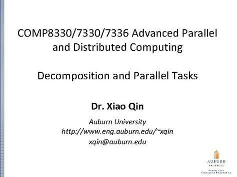 comp 83307336 advanced parallel and distributed computing communication