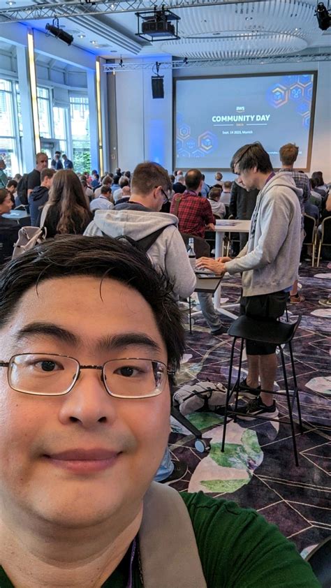 great to be on aws community day to learn new things yingding wang