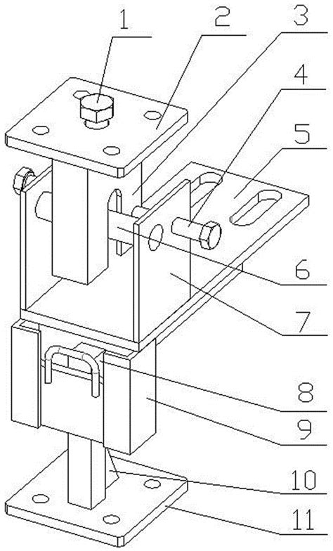 一种用于装配式建筑的外挂墙板与主体结构的固定转接件的制作方法2