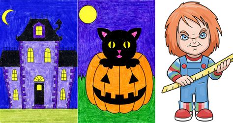 Easy Halloween Drawing Ideas How To Draw Halloween