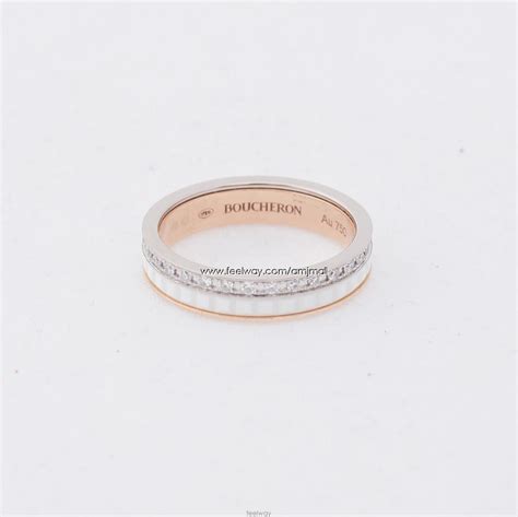 Boucheron 반지 부쉐론 다이아 쿼트로 반지 48호 원래 명품은 필웨이 Feelway