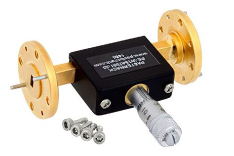 Wr 19 Waveguide Continuously Variable Attenuator 0 To 30 Db From 40 Ghz To 60 Ghz Ug 383 U