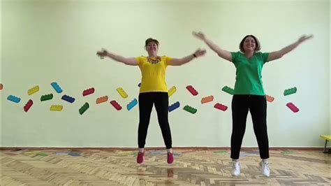 Фізичний розвиток Застрибування на предмет Рухлива гра Гуси лебеді Youtube