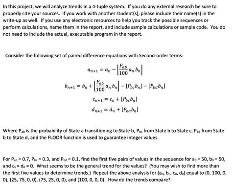 systems of n tuple sequences are very often defined