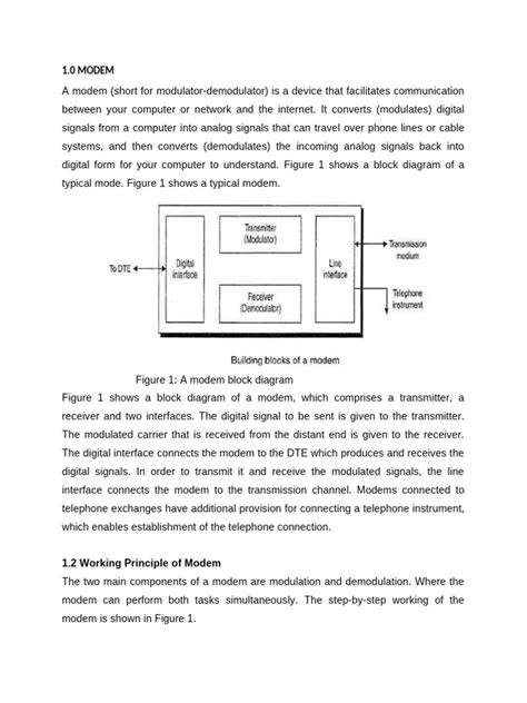 Modem Pdf Computer Network Modem