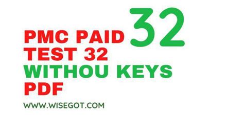 PMC PAID TESTS Wisegot