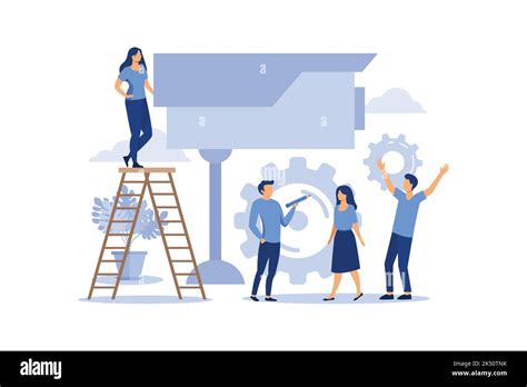 Security Camera People Scanning Protected Objects Flat Vector Design