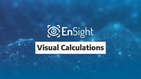 Enlearning I Visual Calculations Youtube