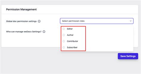 How To Manage User Permission In Wedocs