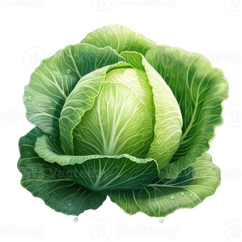AI Generated Cabbage On Transparent Background PNG PNG