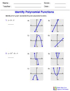 Graphs Of Polynomial Functions Worksheet Worksheet FactorWorksheets