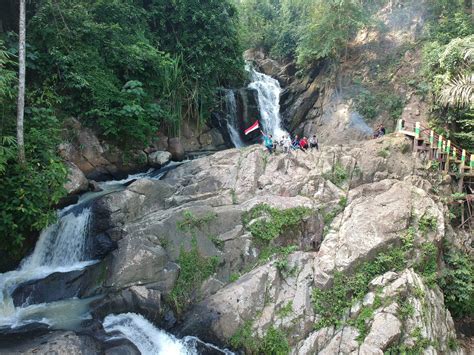 Air Terjun Tundo Telu Pesawaran Kesegaran Alami Air Terjun Dengan Dua Tingkatan Lampung Geh