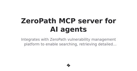 Zeropath Mcp Server For Ai Agents