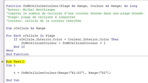 VBA Pour Excel Introduction