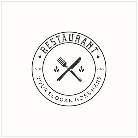 Premium Vector Restaurant With Crossed Spoons And Forks Design