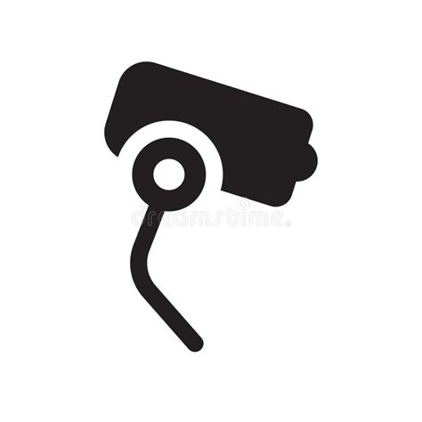 Security Camera Linear Icon Modern Outline Security Camera Logo Stock