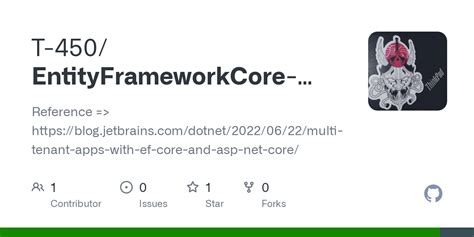 github t 450 entityframeworkcore multitenancy sample reference