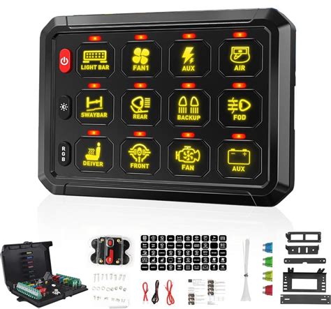 12 Gang Switch Panel With Rgb And Remote Control Bluetooth App Gglighting