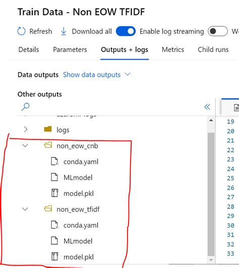 python packaging multiple models from azure ml experiment stack