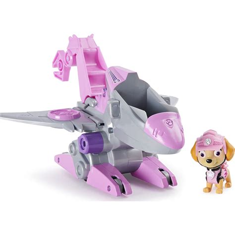 Paw Patrol Dino Rescue Skye Deluxe Vehicle With Mystery Dinosaur Maqio