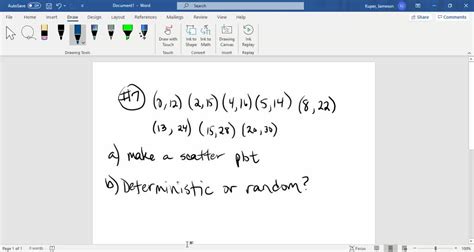 SOLVED A Data Set Consists Of Eight X Y Pairs Of Numbers