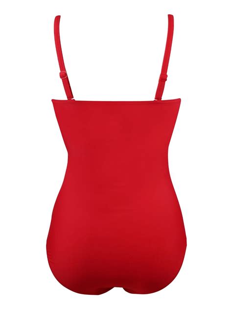Buy Pour Moi Red Santa Monica Removable Straps Tummy Control Swimsuit From The Next Uk Online Shop